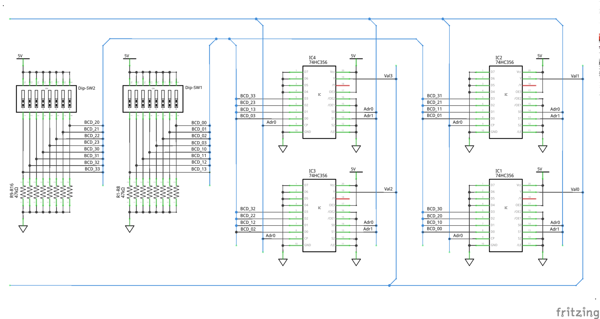 7セグメントLEDをダイナミック点灯させる (2) / 入力切換制御 | meyon's STUDY