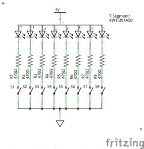 7セグメントLEDを点灯してみる | meyon's STUDY