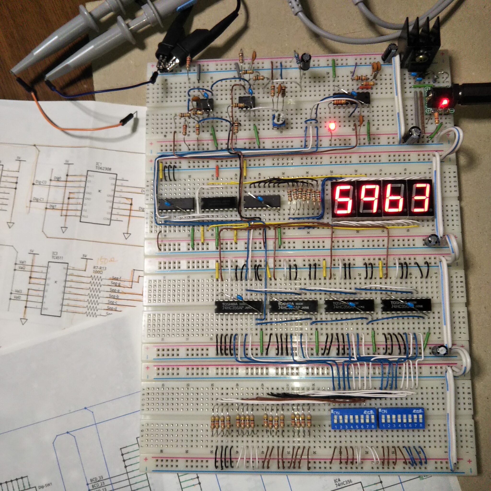 7セグメントLEDをダイナミック点灯させる (3) / ブランキング | meyon's STUDY