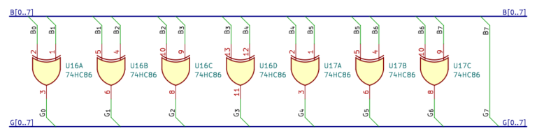 8ビット バイナリカウンタとグレイコードへの変換 | meyon's STUDY