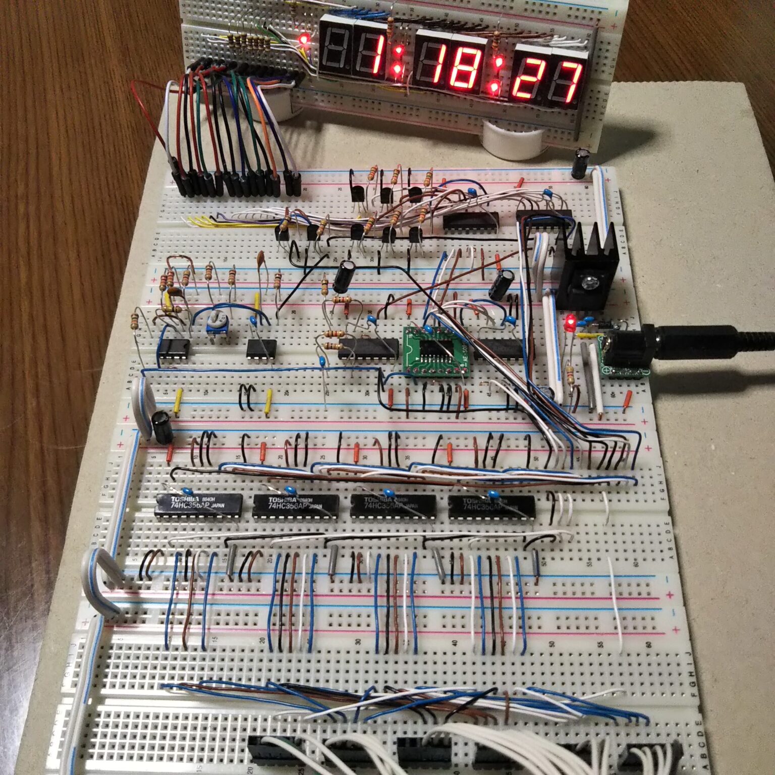 74HC161A版 デジタル時計 / 7セグメントLED 表示器をつくる | meyon's STUDY